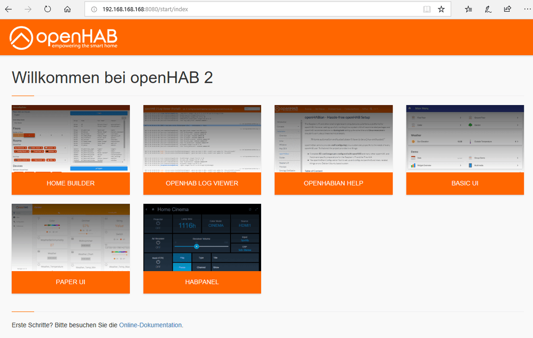 Einstieg in OpenHab2