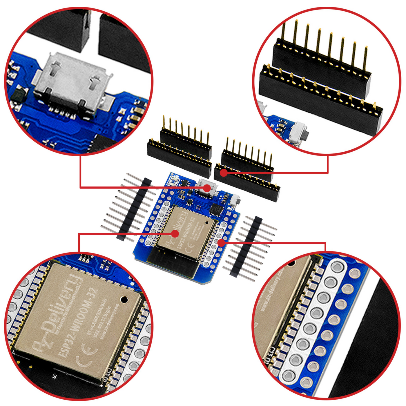 ESP32 Boards mit Wlan und Bluetooth | AZ Delivery