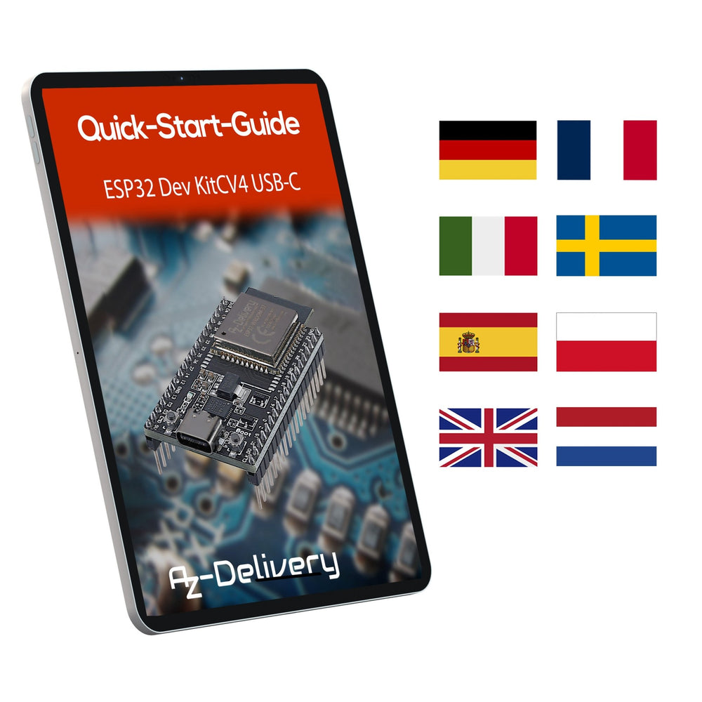 ESP32 Dev Kit C V4 NodeMCU WLAN WiFi Development Board mit USB-C Ansch