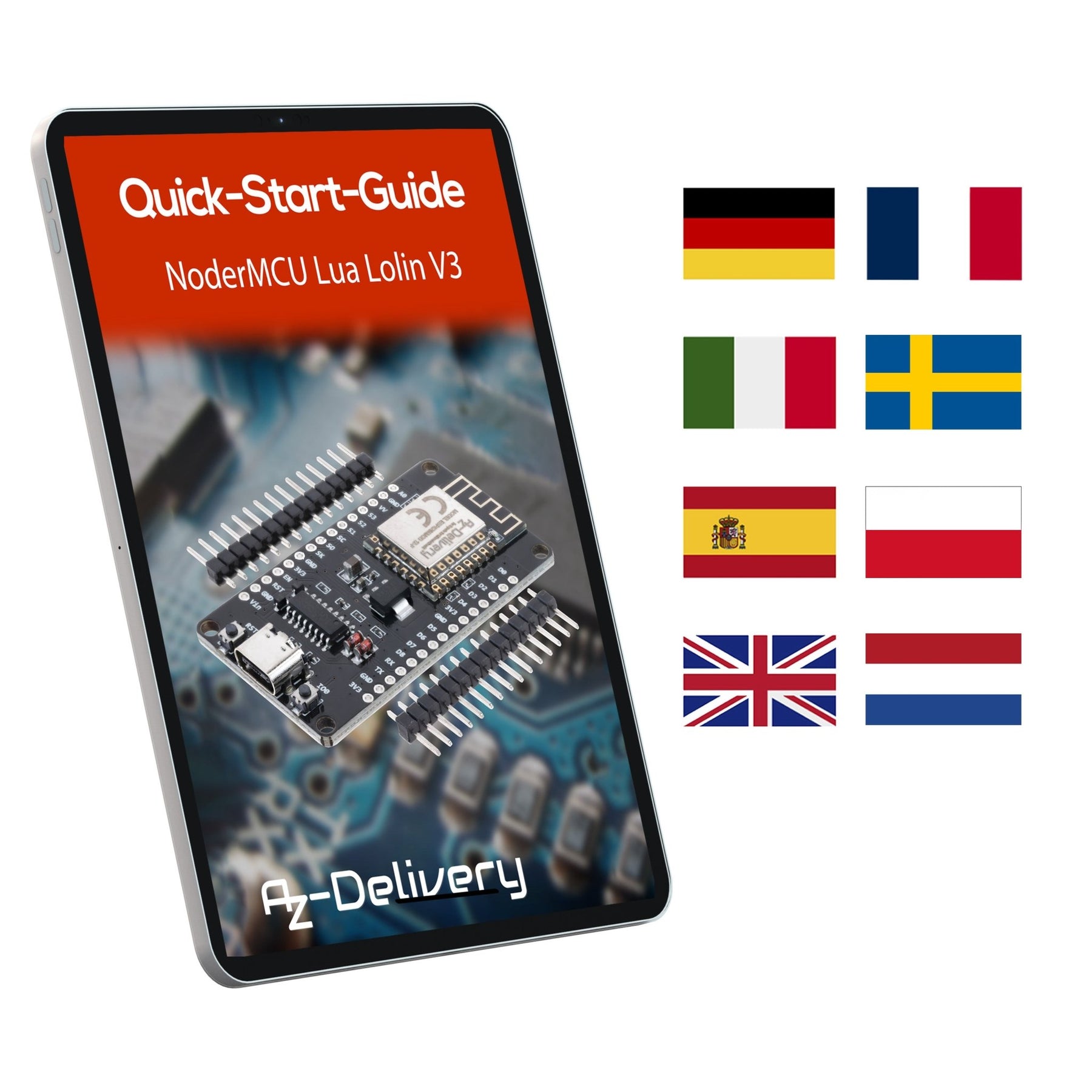 NodeMCU Lolin V3 Module ESP8266 ESP-12F WiFi mit USB-C Anschluss WiFi
