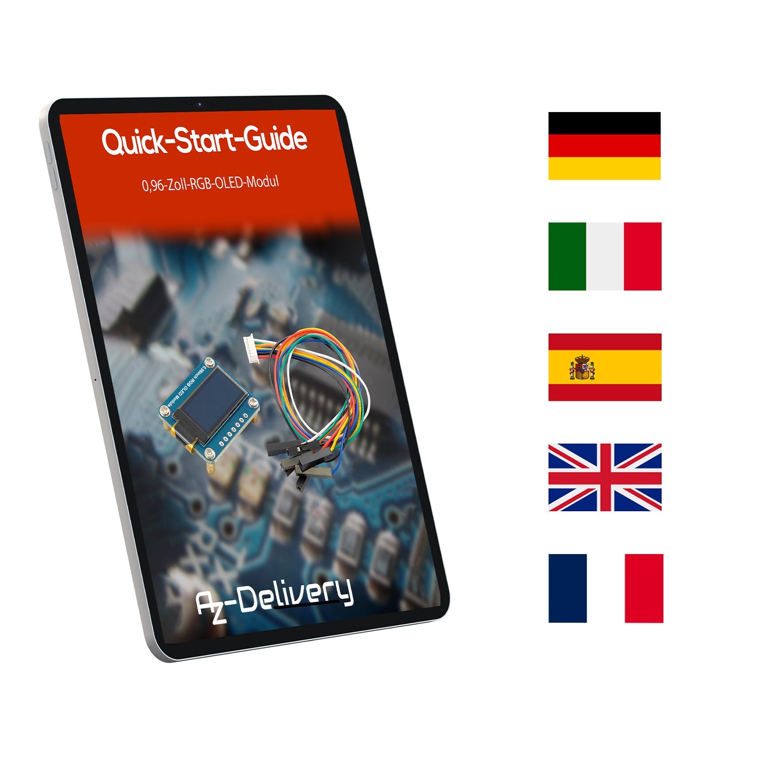 Waveshare - 0,96 " RGB OLED Display Modul