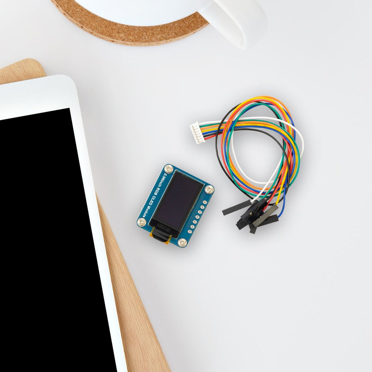 Waveshare - 0,96 " RGB OLED Display Modul kompatibel mit Arduino und R