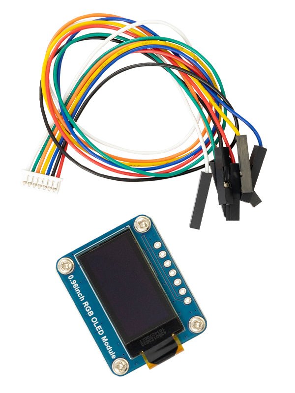 Waveshare - 0,96 " RGB OLED Display Modul kompatibel mit Arduino und R