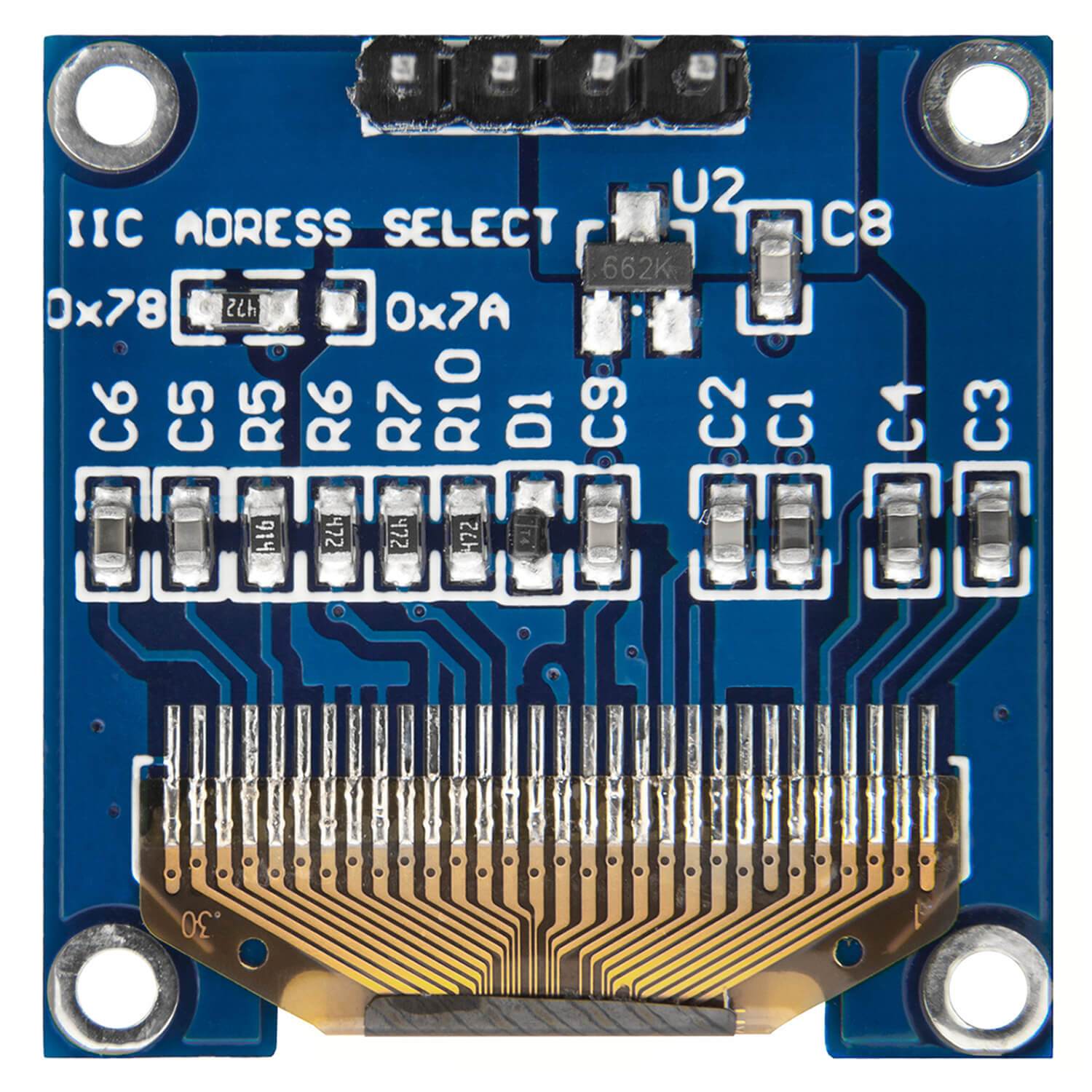 0.96 inch OLED display I2C SSD1306 chip 128 x 64 pixel I2C screen