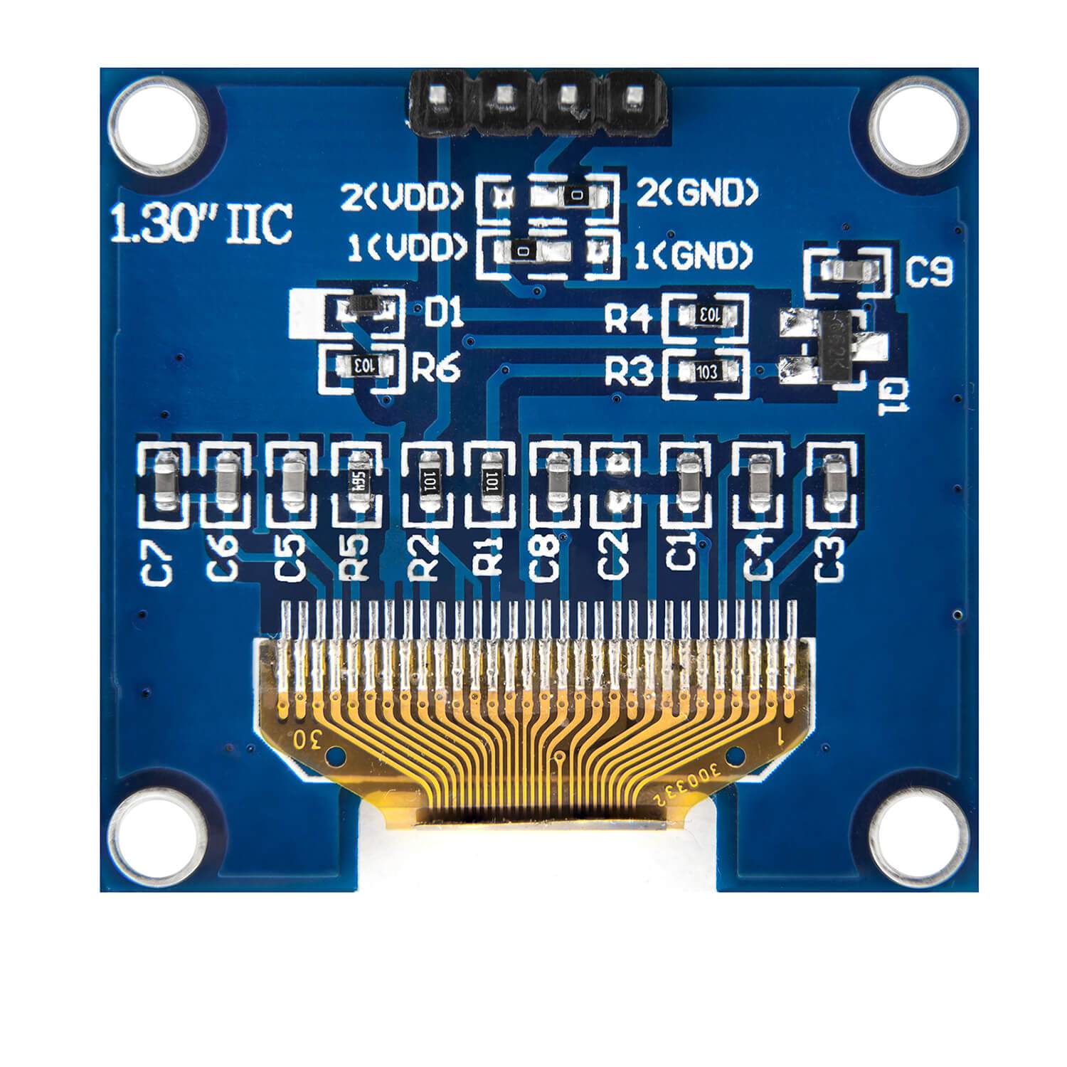 1.3 inch OLED Display I2C SSH1106 Chip 128 x 64 Pixel I2C display module