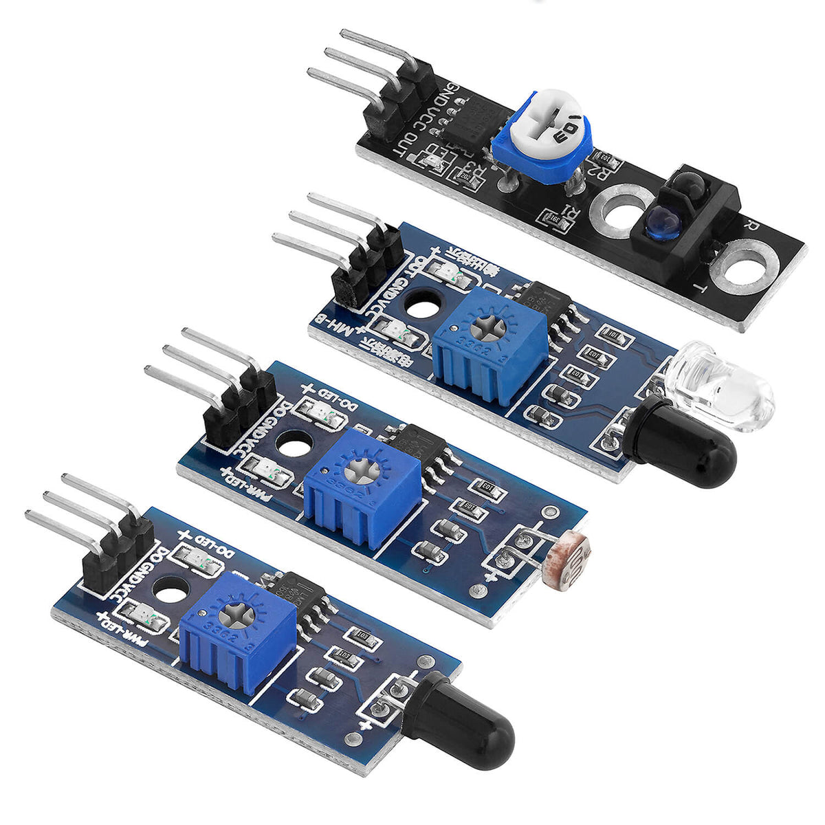 16 in 1 Kit Zubehörset mit Sensoren und Modulen kompatibel mit Arduino