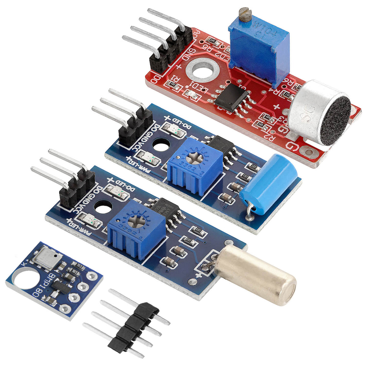 16 in 1 Kit Zubehörset mit Sensoren und Modulen kompatibel mit Arduino