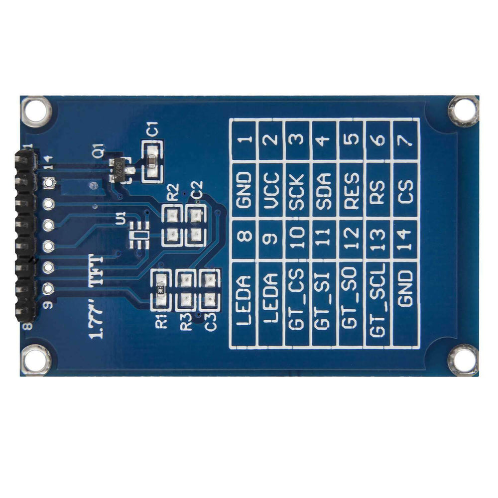 1.77 inch Spi TFT Display 128x160 Pixel ST7735 2.7V - 3.3V