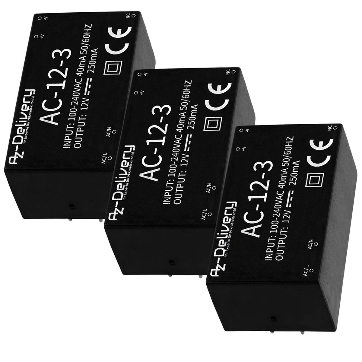 220V to 12V mini power supply compatible with Arduino and Raspberry Pi
