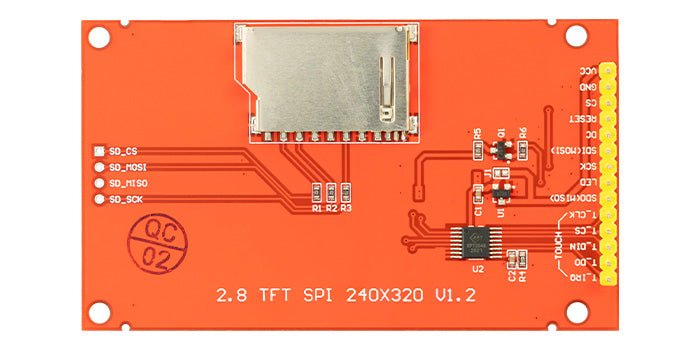 2,8 Zoll LCD TFT Touch Display - Kompatibel mit Arduino und Raspberry