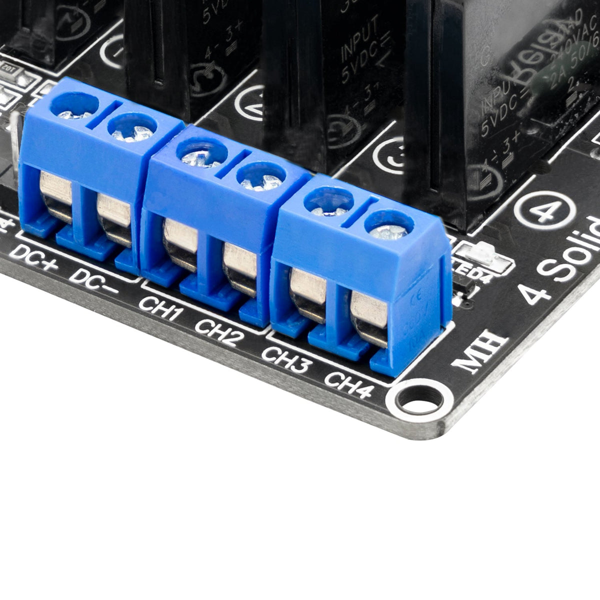 4 Kanal Solid State Relais 5V DC kompatibel mit Arduino und Raspberry