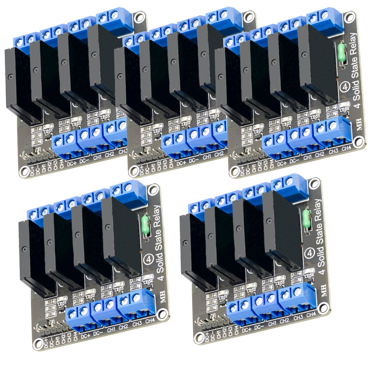 4 Channel Solid State Relay 5V DC compatible with Arduino and Raspberry