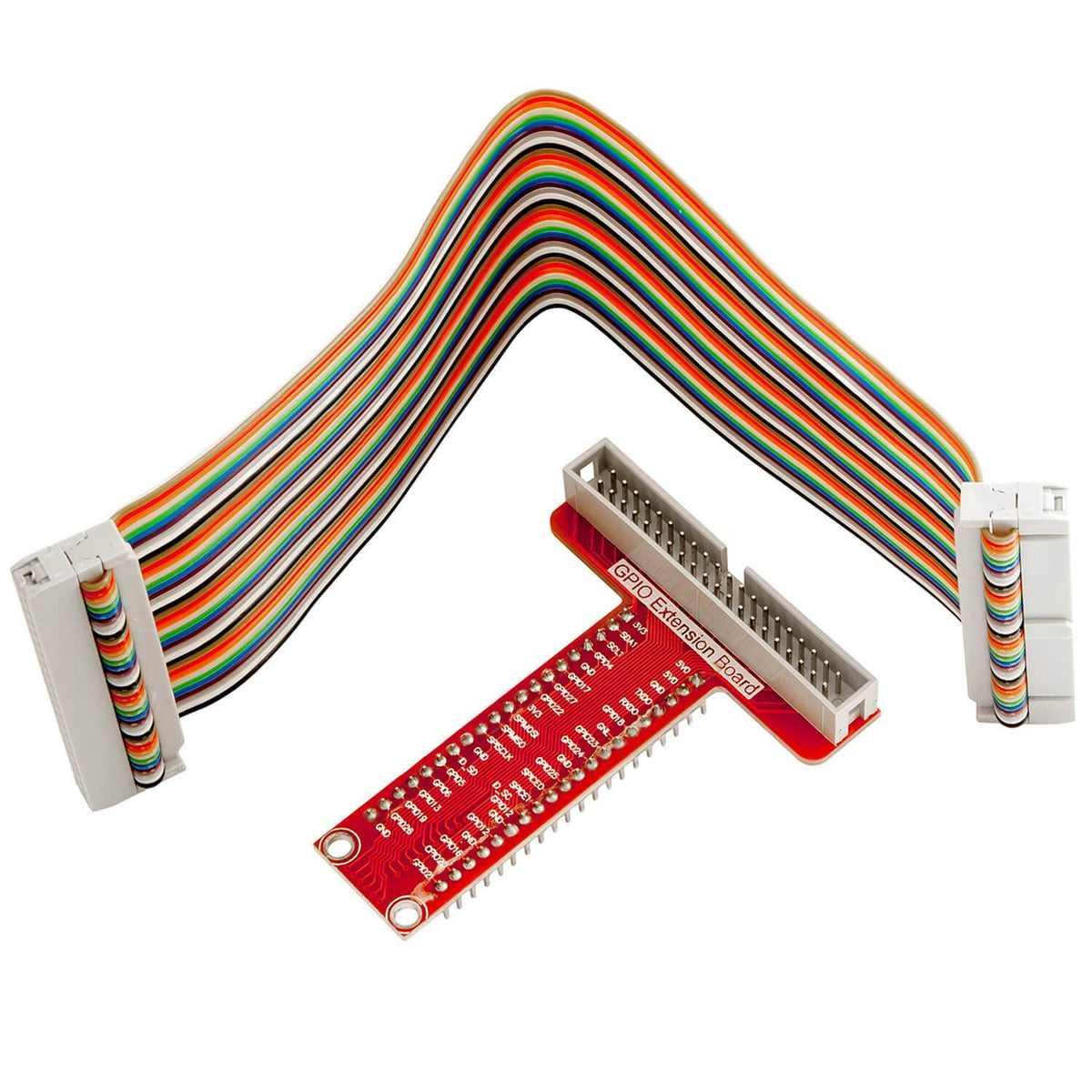 40 Pins GPIO Breakout Board and compatible flat ribbon ribbon cable