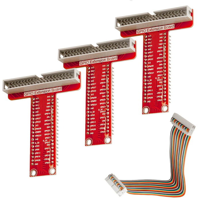 40 Pins GPIO Breakout Board and compatible flat ribbon ribbon cable