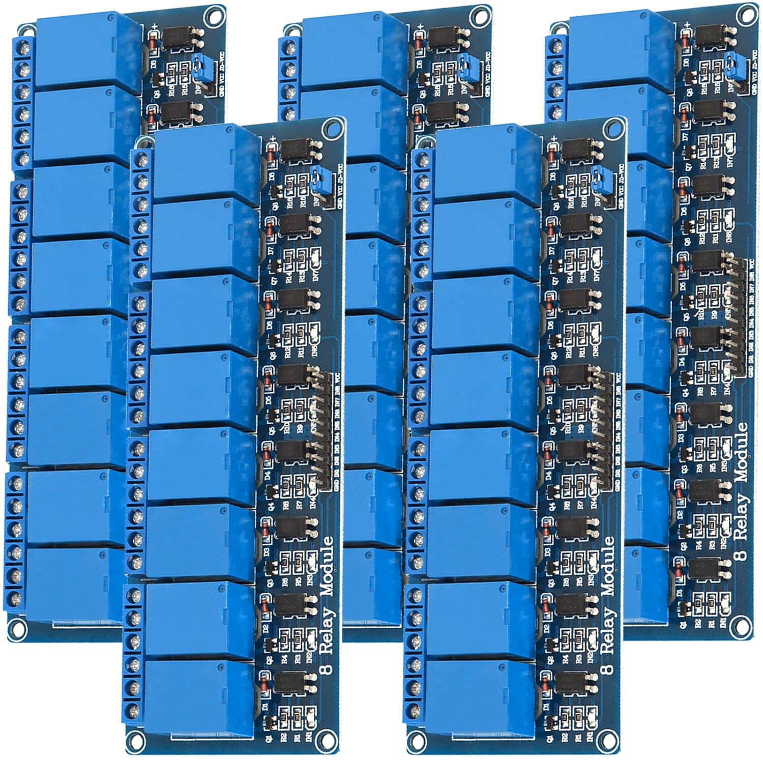 8-relay module 5V with optocoupler low-level trigger compatible with ...