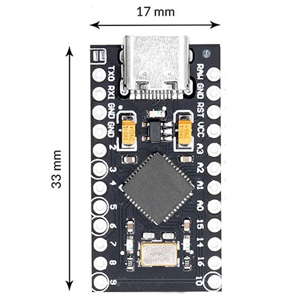 Pro micro atmega32u4 5V/16MHz Development board microcontroller with bootloader IDE and USB C