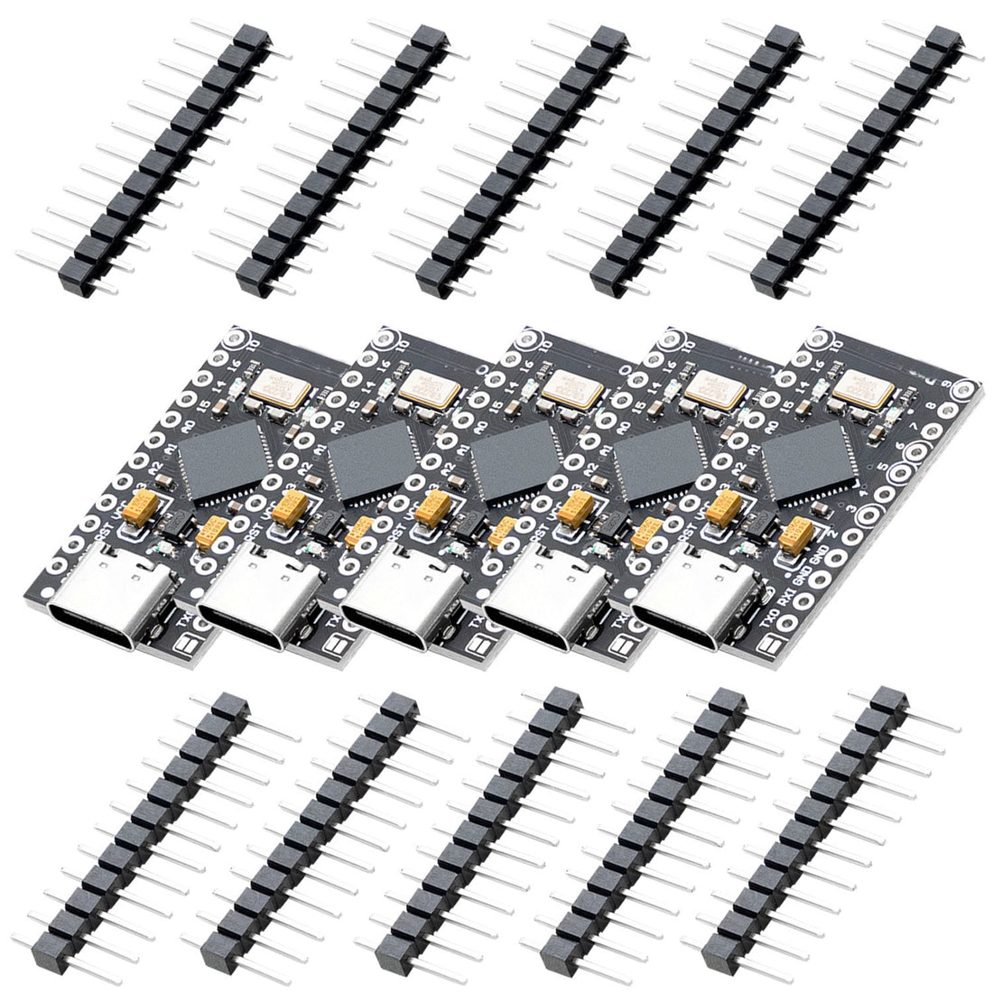 Pro Micro Atmega32u4 5v 16mhz Development Board Microcontroller With Bootloader Ide And Usb C