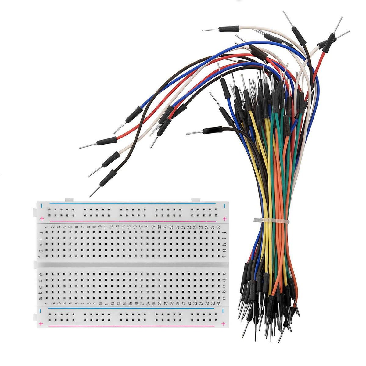 Breadboard Kit - 3 x 65Stk. Jumper Wire Kabel M2M und 3 x Mini Breadbo