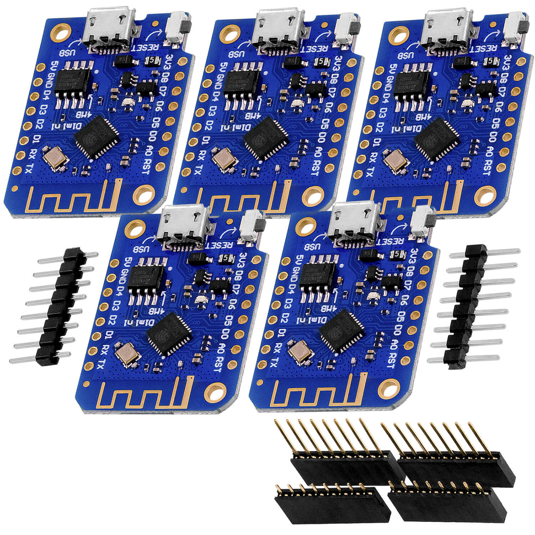 D1 Mini V3 NodeMCU mit ESP8266-12F WLAN Modul kompatibel mit Arduino