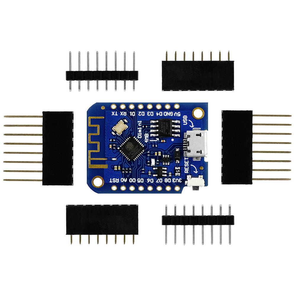 D1 Mini V3 NodeMCU mit ESP8266-12F WLAN Modul kompatibel mit Arduino