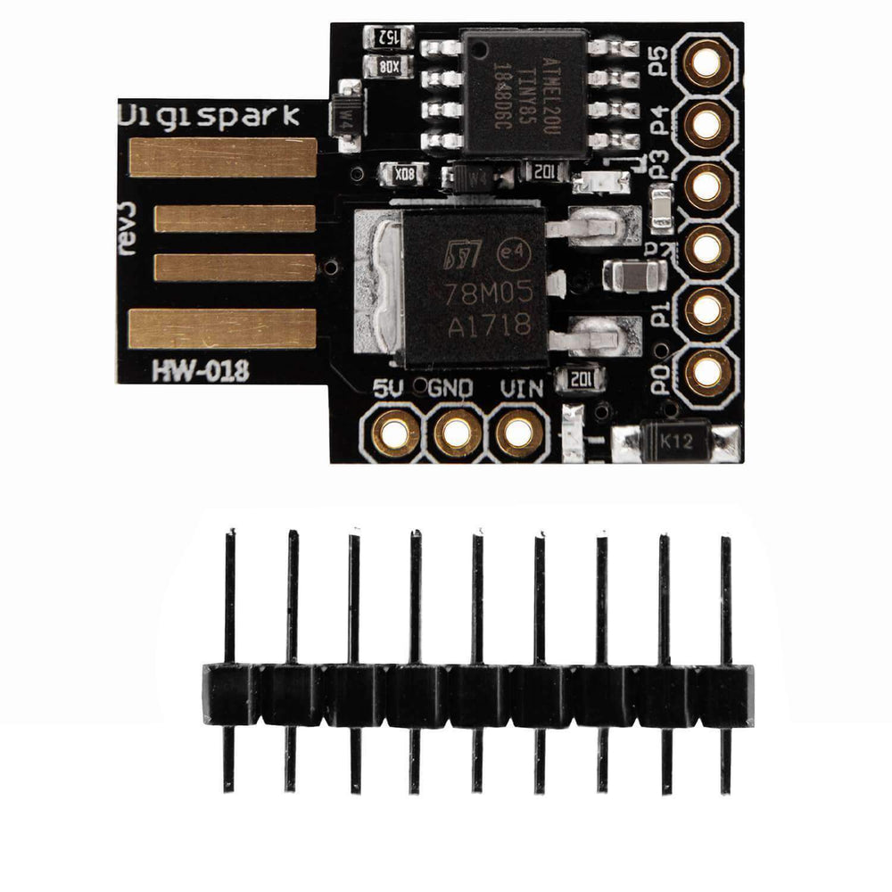 Digispark Rev.3 Kickstarter with Attiny85 and USB compatible with Arduino