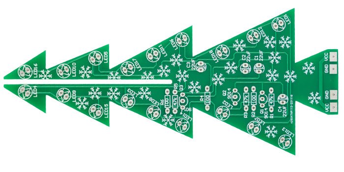 DIY LED Weihnachtsbaum Kit: Weihnachtsbaum Elektronik Bausatz zum Löte