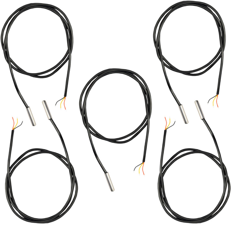 DS18B20 1M Cable Digital Stainless Steel Temperature Sensor Temperature ...