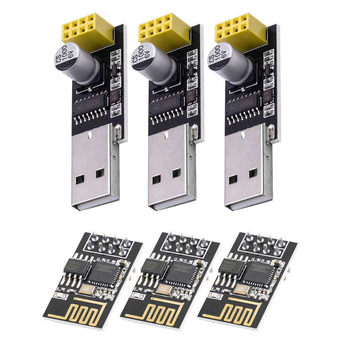 ESP8266 ESP-01 with USB adapter WiFi module