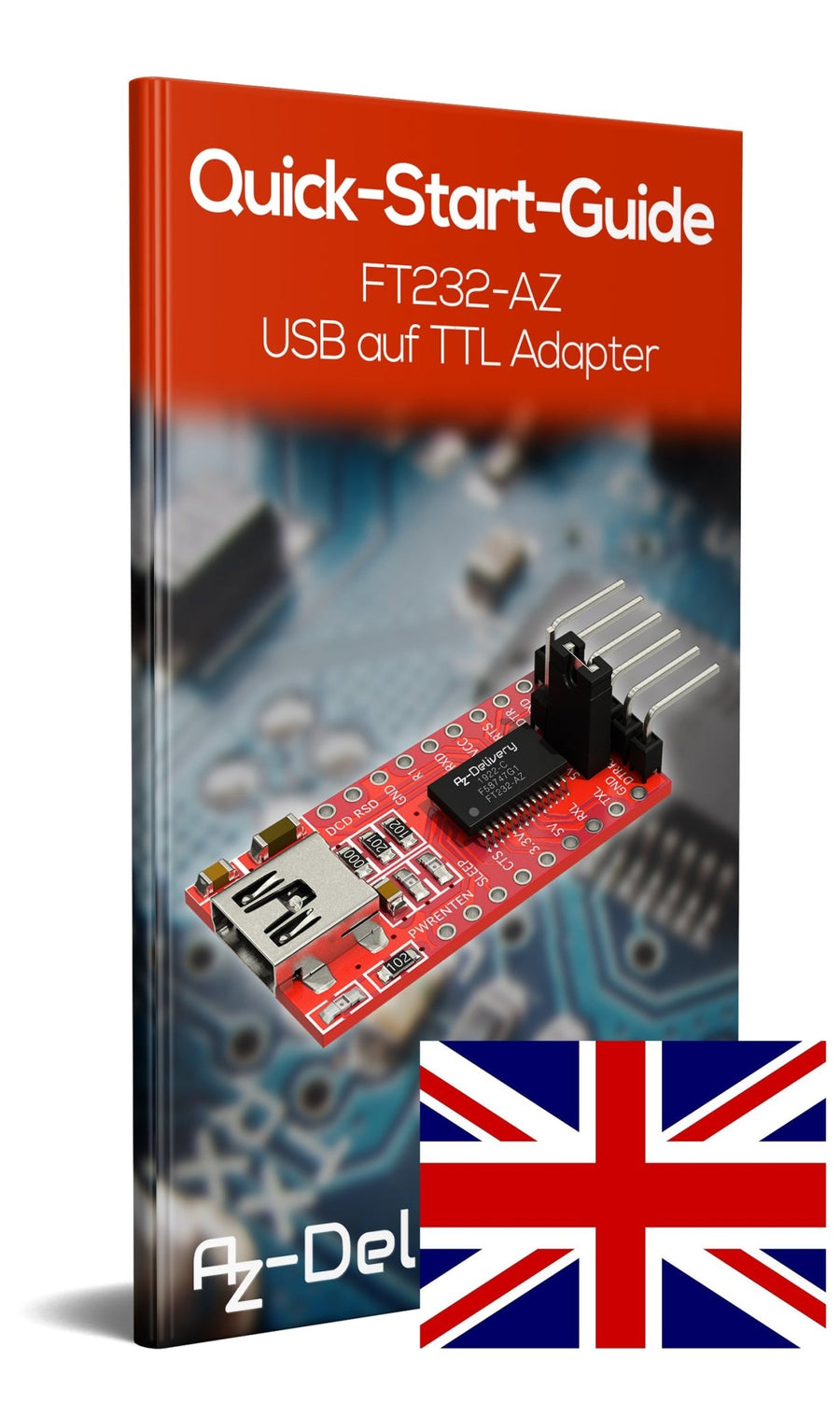 FT232-AZ USB zu TTL Serial Adapter für 3,3V und 5V