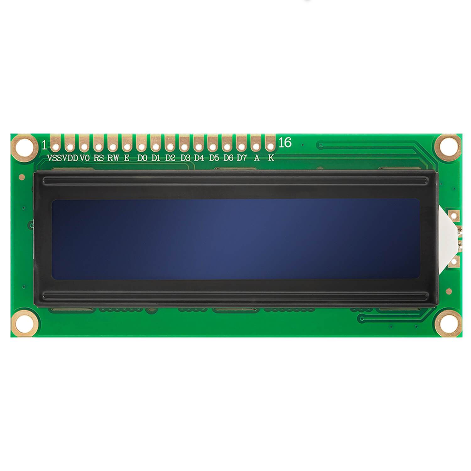 HD44780 1602 LCD Modul Display 2x16 weiße Zeichen blauer Hintergrund