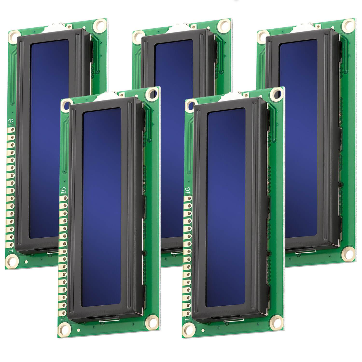 HD44780 1602 LCD Modul Display 2x16 weiße Zeichen blauer Hintergrund