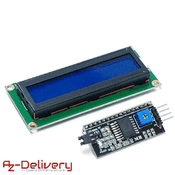 HD44780 1602 LCD Modul Display Bundle mit I2C Schnittstelle 2x16 Zeich