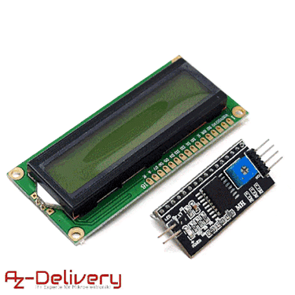 HD44780 1602 LCD Modul Display Bundle mit I2C Schnittstelle 2x16 Zeich