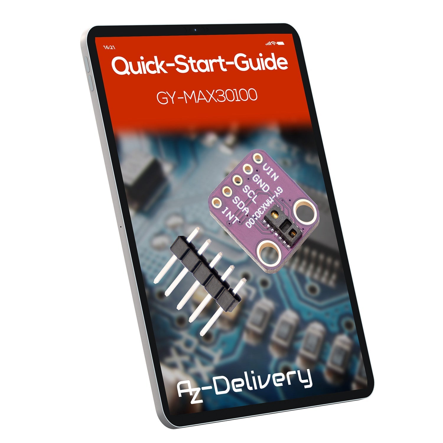 MAX30100 Breakout Board - Integrierte Pulsoximetrie und Herzfrequenzse