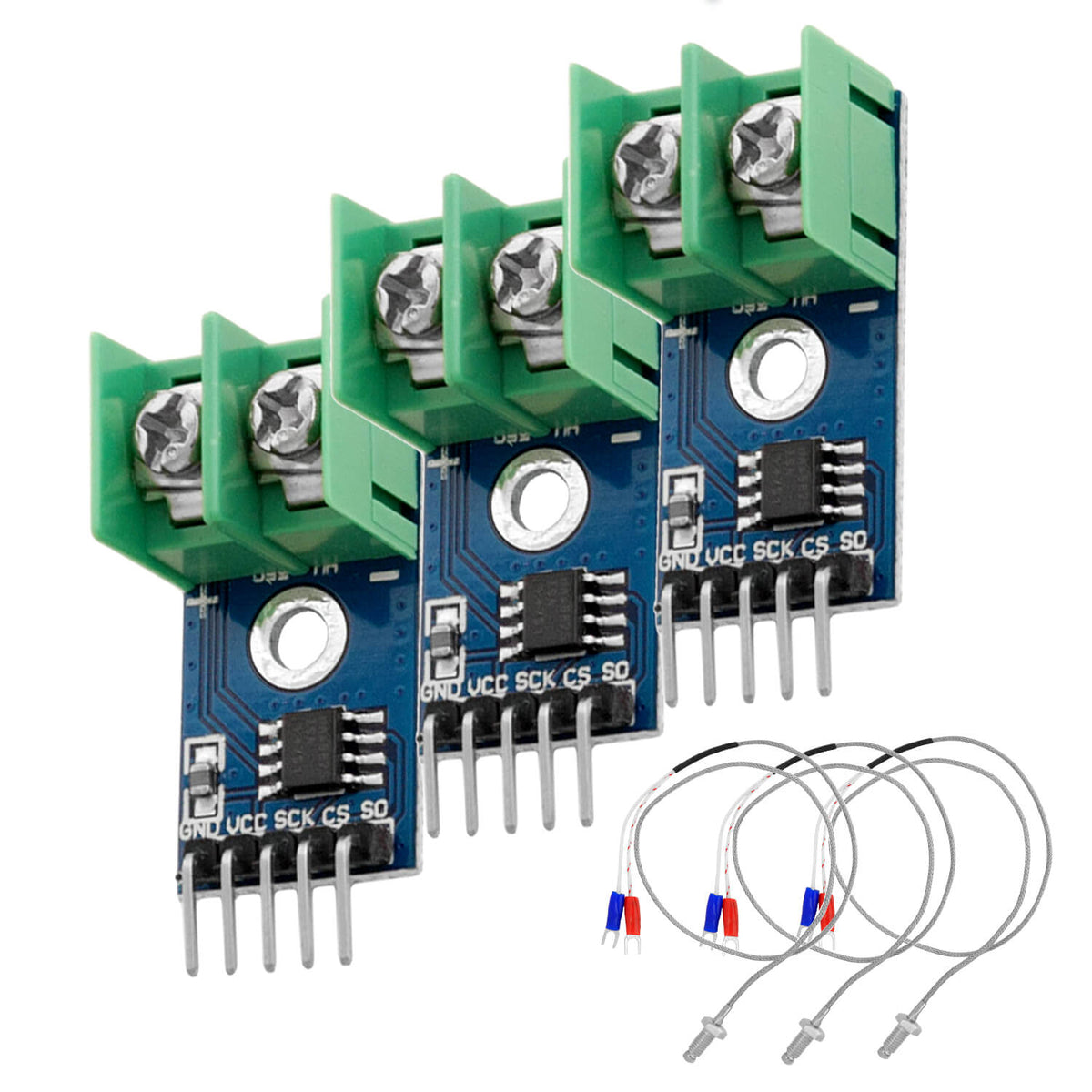 Max6675 temperature sensor with probe K-type and jumper wire for ...