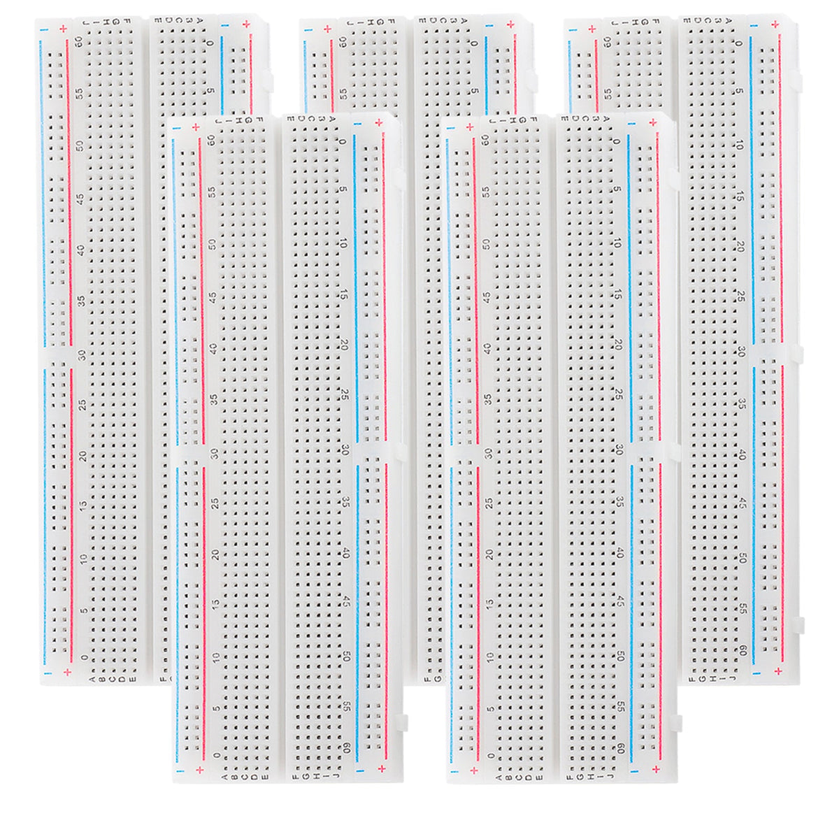 MB-102 Breadboard Steckbrett mit 830 Kontakten kompatibel mit Arduino