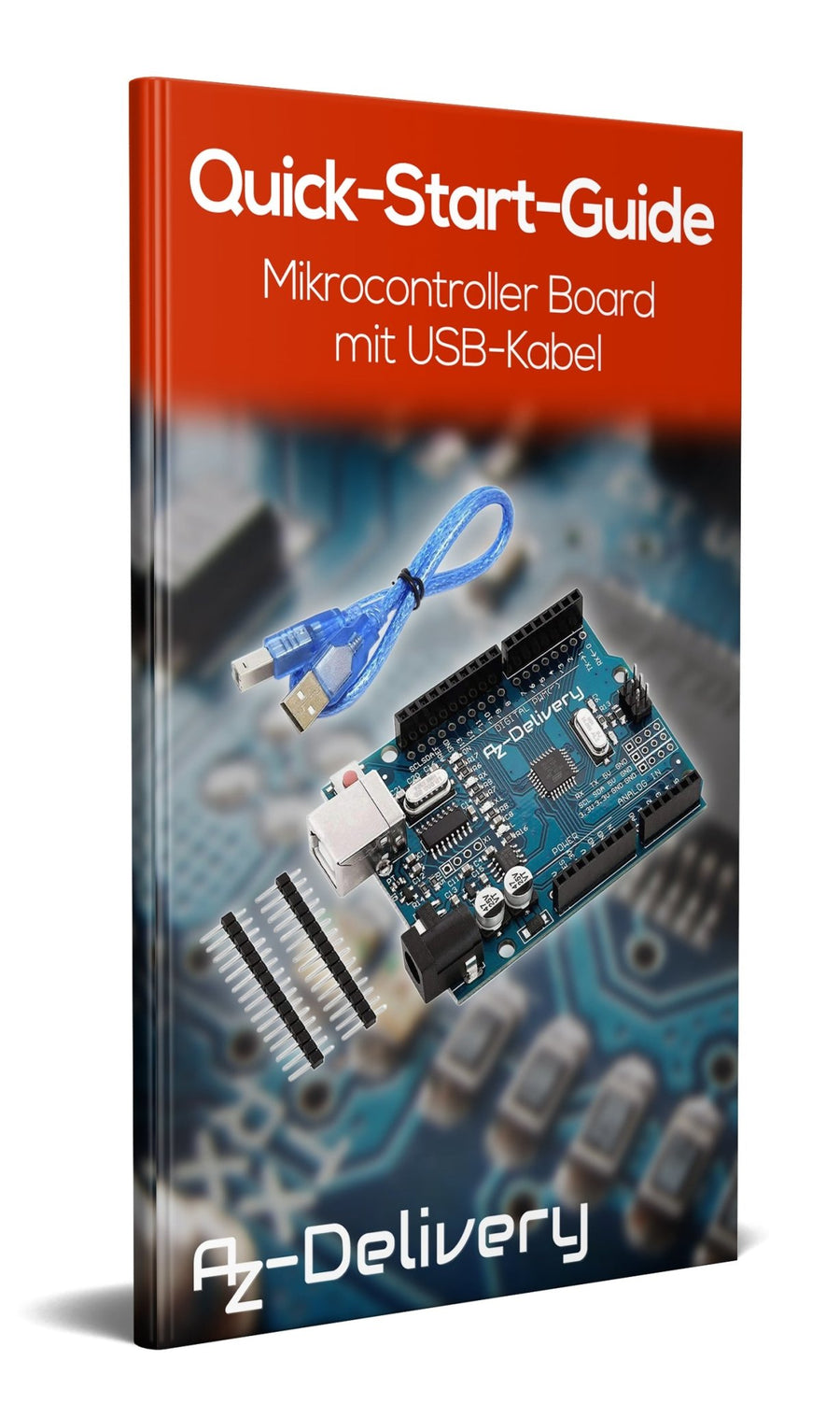 Mikrocontroller Board AZ-ATmega328-Board mit USB-Kabel