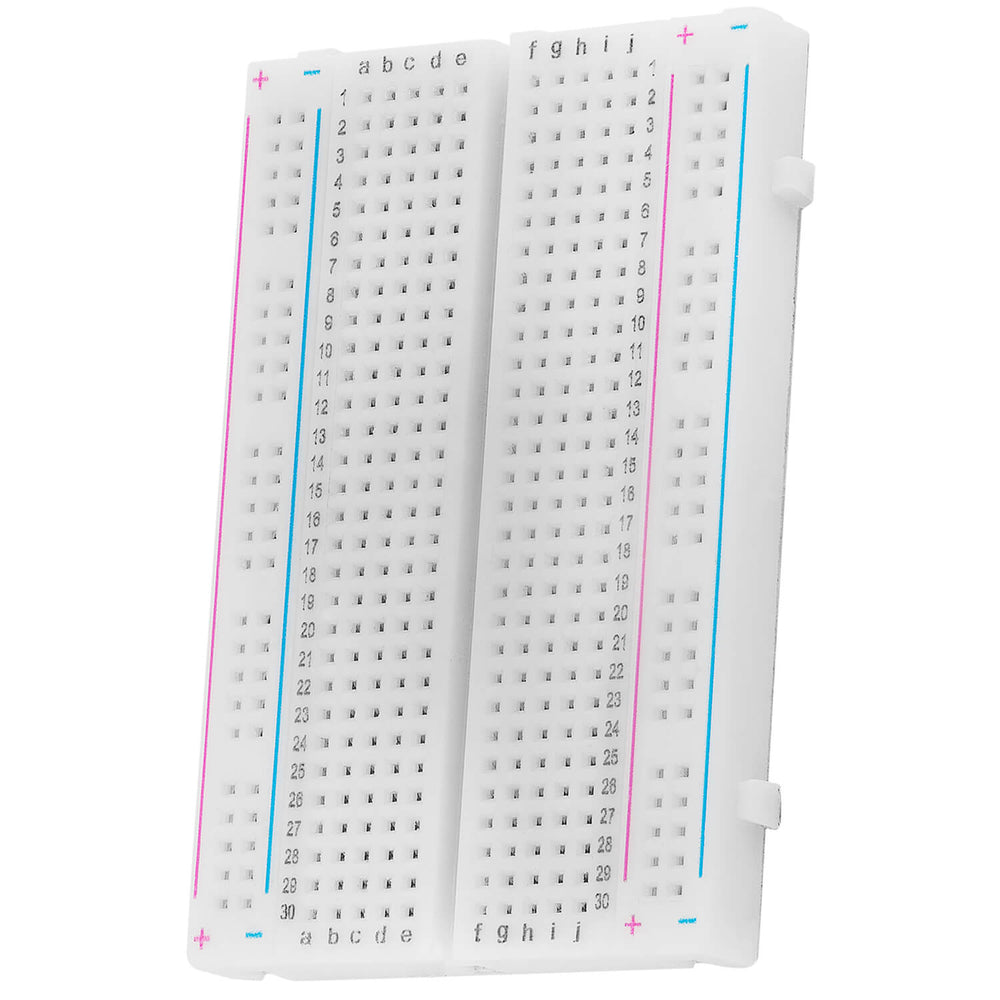 Mini Breadboard 400 PIN with 4 power rails for jumper cable