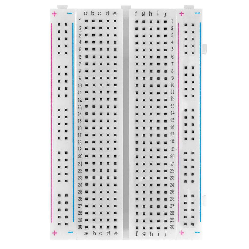 Mini Breadboard 400 PIN with 4 power rails for jumper cable