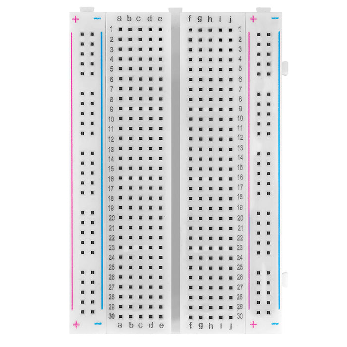 Mini Breadboard 400 PIN with 4 power rails for jumper cable