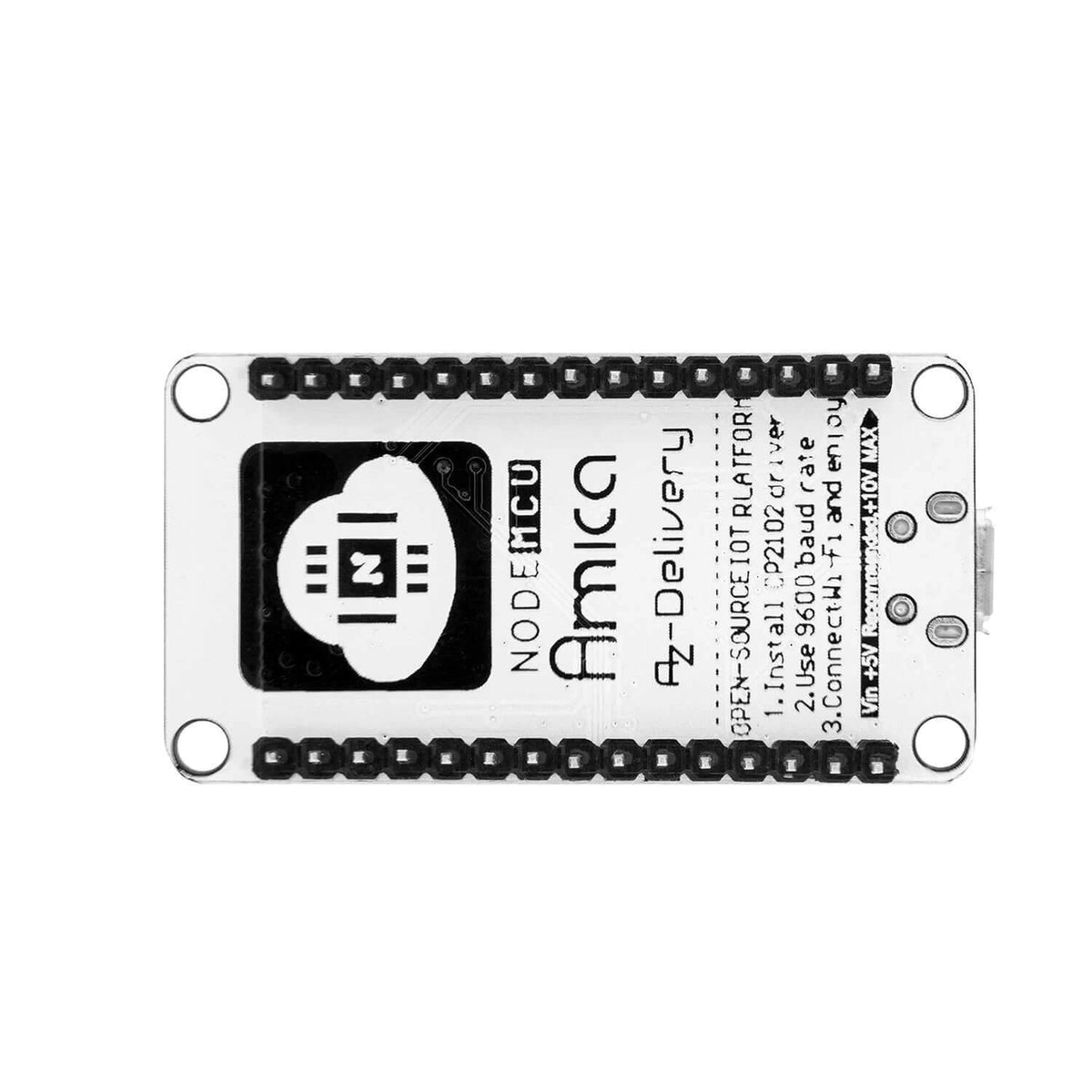 NodeMCU LUA Amica Modul mit ESP8266 12F bei az-delivery.de