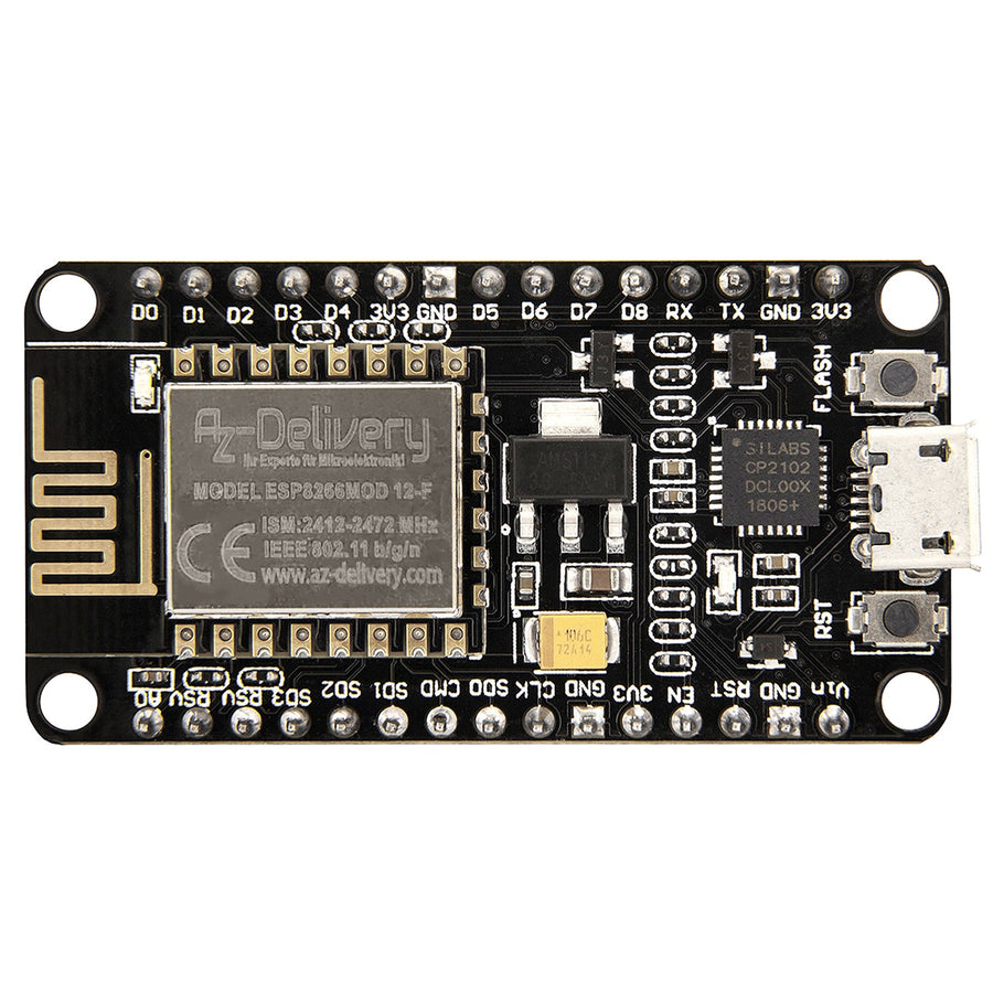 NodeMCU LUA Amica Modul mit ESP8266 12F bei az-delivery.de