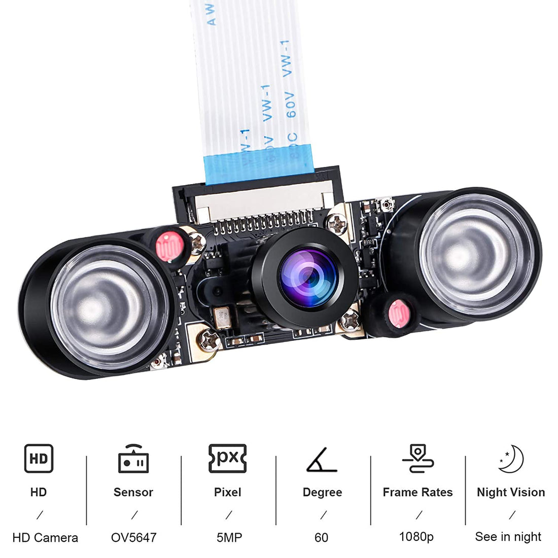 Raspberry Pi camera night vision infrared camera module 5MP OV5647 Webcam