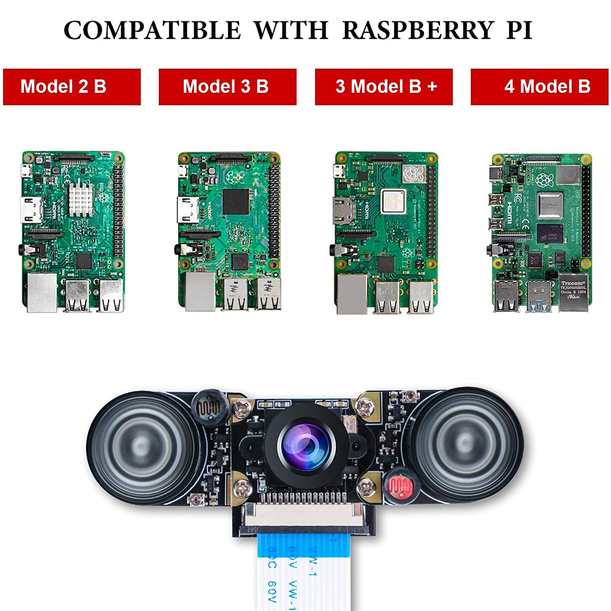 Raspberry Pi camera night vision infrared camera module 5MP OV5647 Webcam