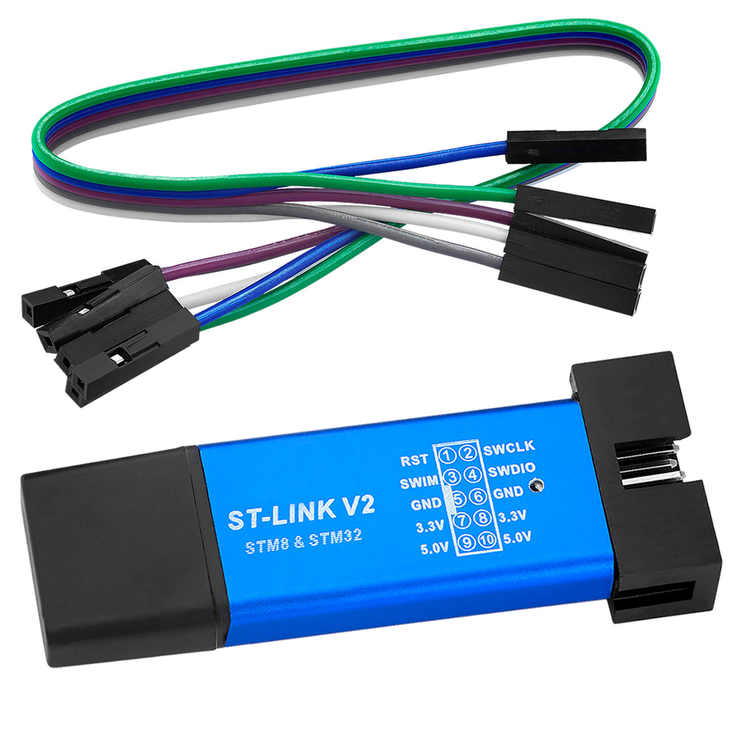 St Link V2 Mini Simulator Download Programmer (STM8 6 STM32) Compatible ...