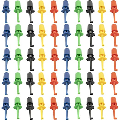 Test hook clips sample test leads compatible with Dupont pin bar